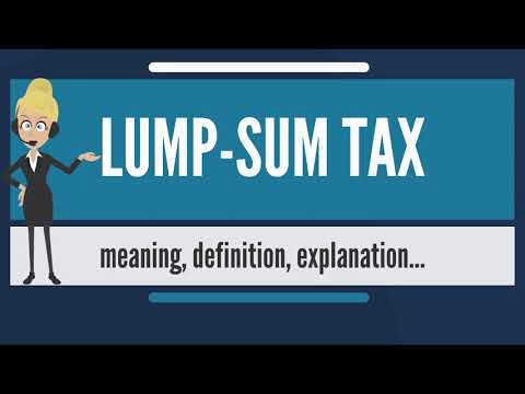 Incidence of Lump sum Taxes